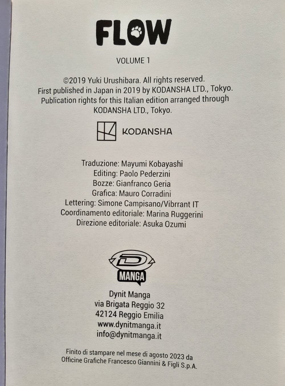 Flow: prime impressioni sul nuovo manga di Yuki Urushibara per Dynit ...