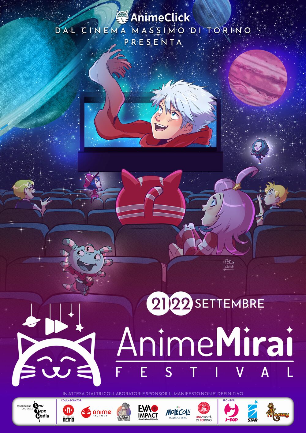 Anime Mirai Festival: ecco il poster della manifestazione disegnato da ...