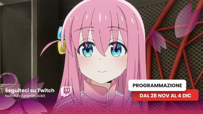 AnimeClick su Twitch: programma dal 28 novembre al 4 dicembre | AnimeClick